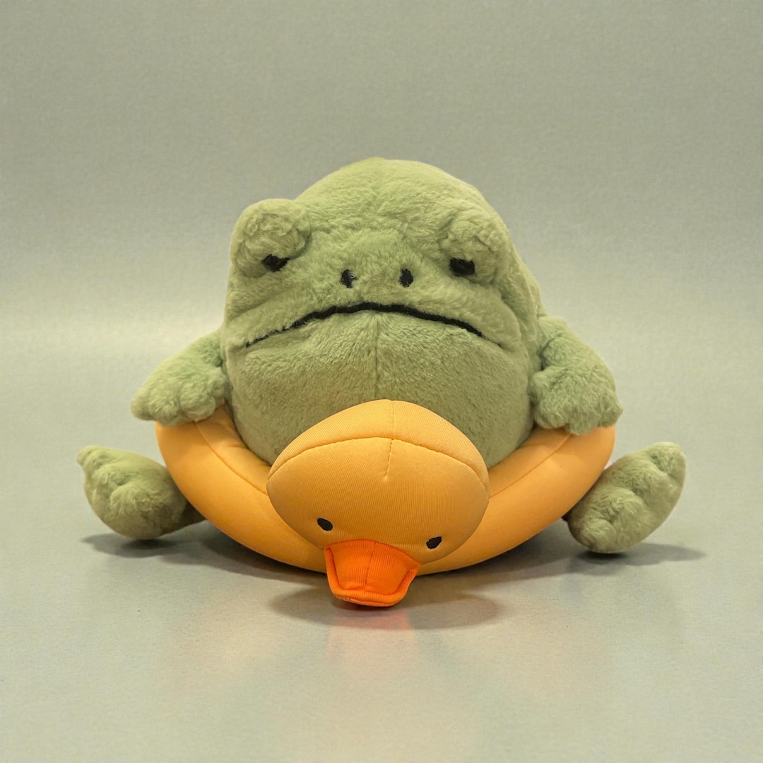 RETIRED Jellycat Ricky Rain Frog Pool Float - NWT- Plush Toy - Stuffed ...
