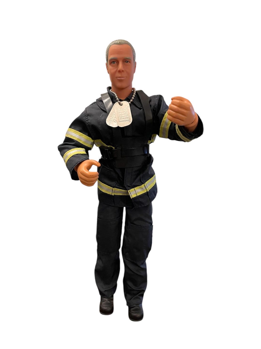 Vintage Power Hero World Peacekeepers Fireman 12” Action Figure - Retro ...