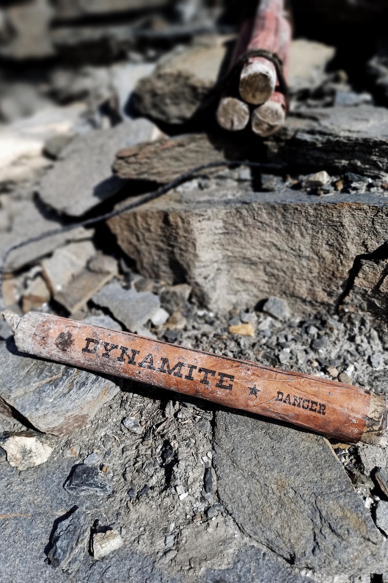 Antique Dynamite Replica Prop Single Stick /true Copy of Giant Powder ...