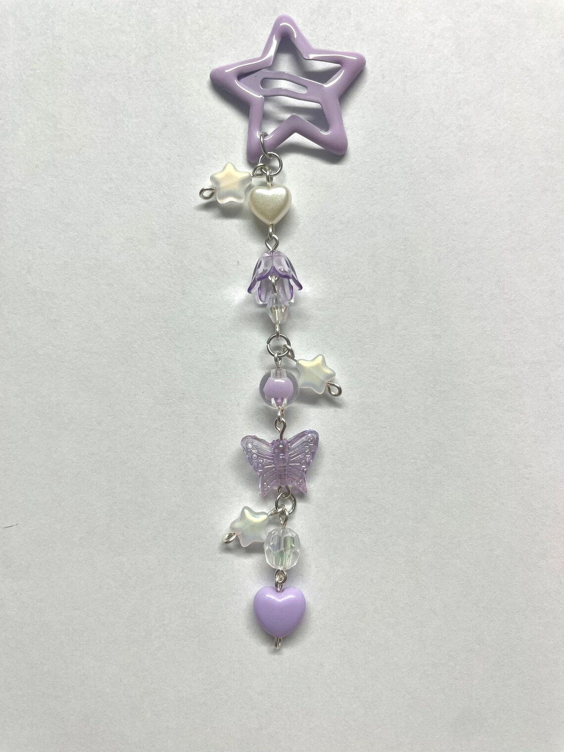 Star Clips With Beaded Charms - Etsy