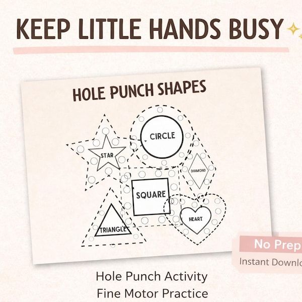 Hole Punch Shapes - Etsy