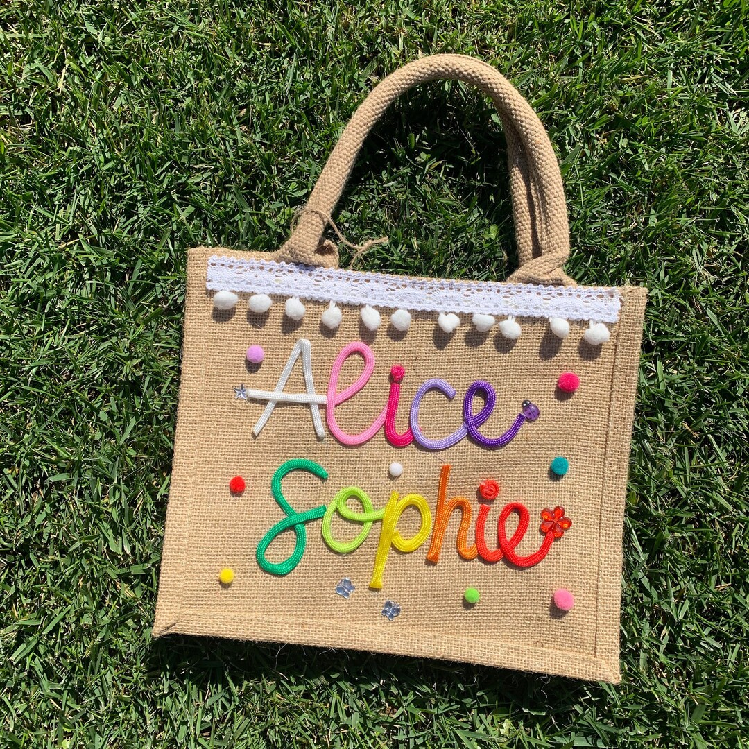 Customizable Mini Jute Bag - Etsy