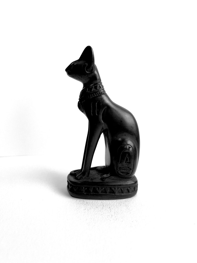 Handmade Bastet Statue Sphynx Goddess Figure Sculpture Egyptian Cat ...