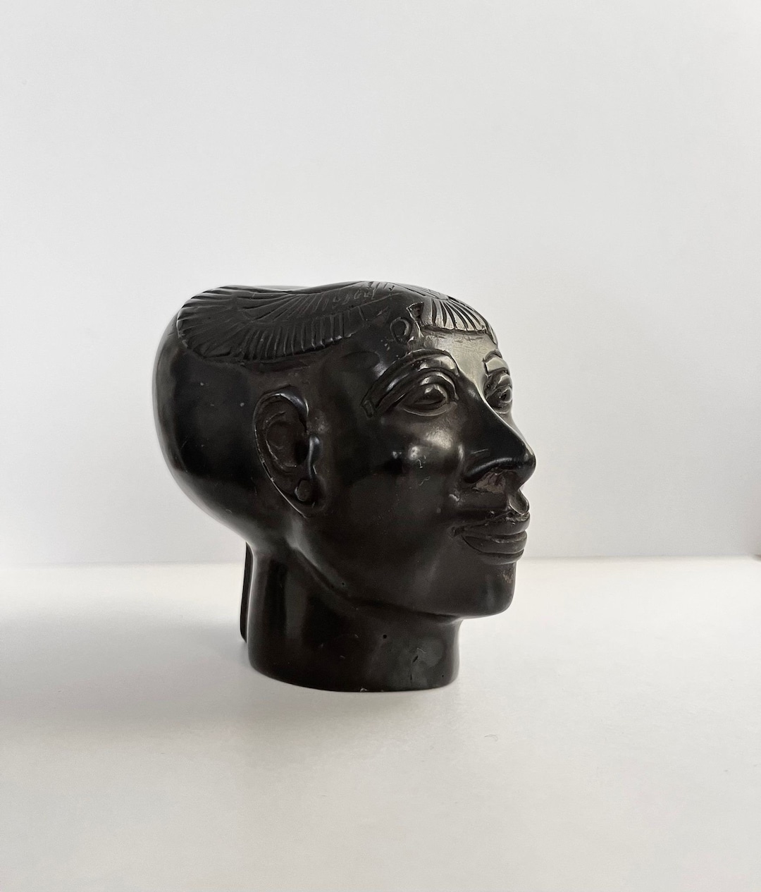 Handmade Ancient Egyptian Statue Bald Priest Isis Sculpture Pharaoh ...