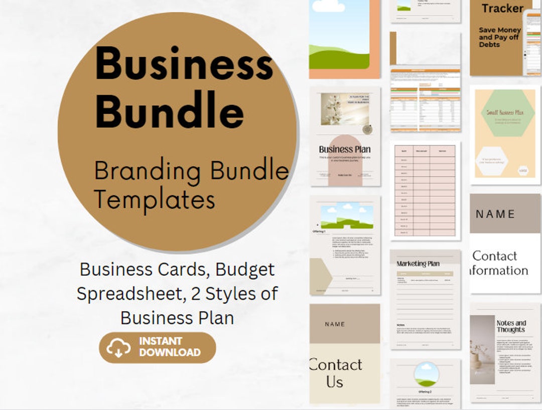 Business Bundle Branding Package Business Branding Template Kit ...