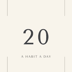Habit Cards Daily Habits Daily Habit Printable Start A New Habit New ...