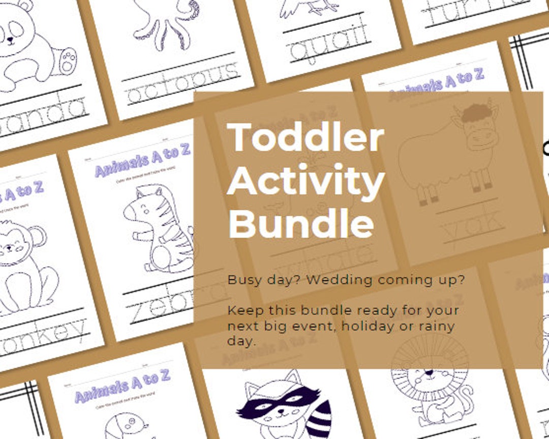 Toddler Activity Book Colouring Drawing Busy Book Activities - Etsy
