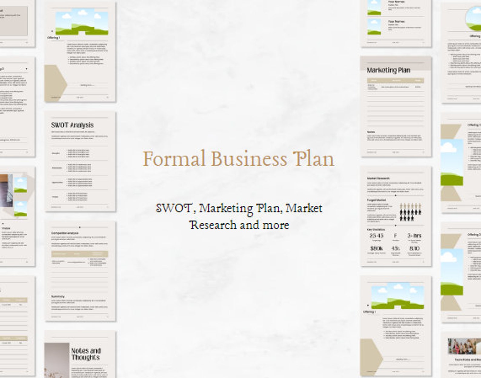 Business Plan Workbook Template, Canva Editable (digital Download) - Etsy