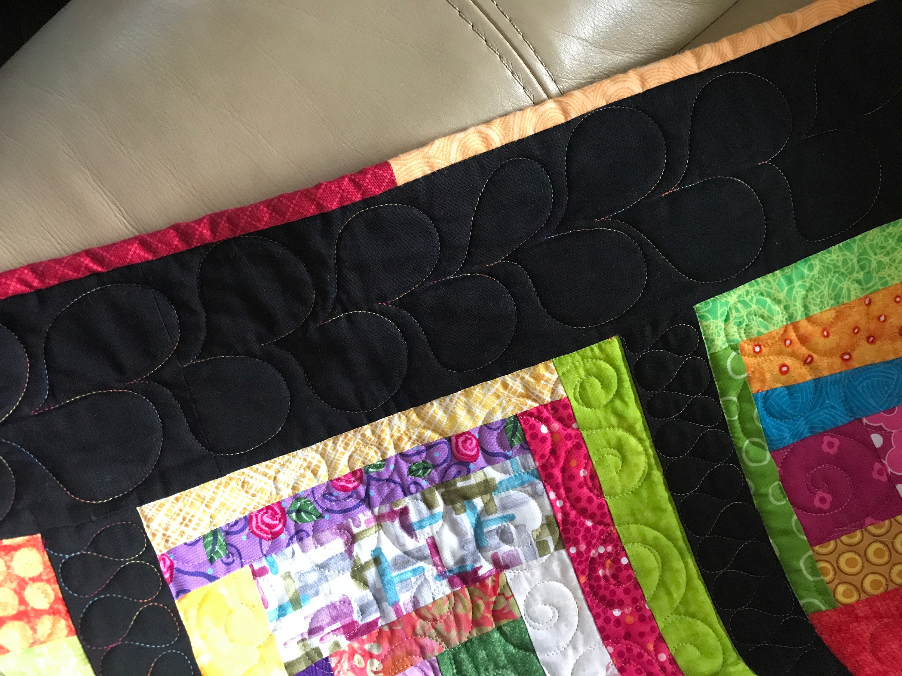 Modern Scrappy Quilt - Etsy