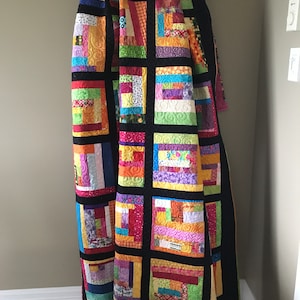 Modern Scrappy Quilt - Etsy