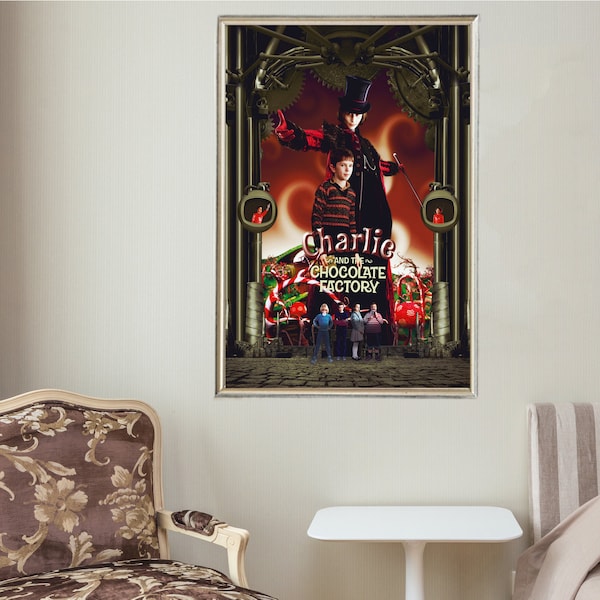 Charlie and the Chocolate Factory Movie Poster - Etsy