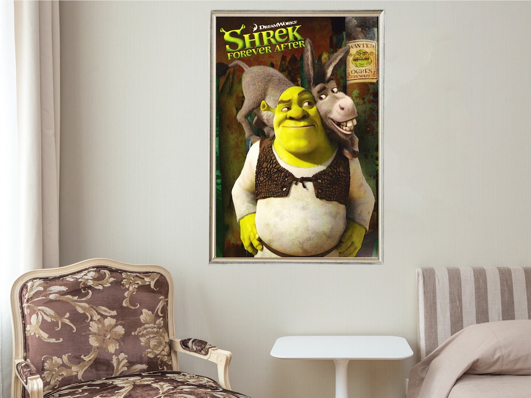 Shrek Movie Posters Movie Collectibles Unique Customized - Etsy