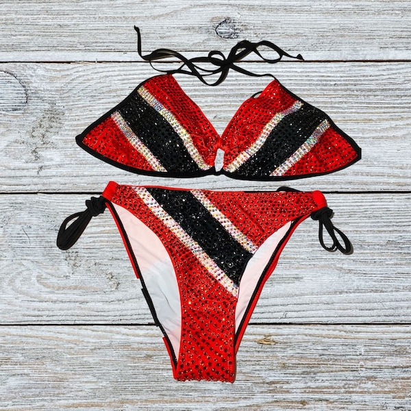 Rhinestone Bikini - Etsy