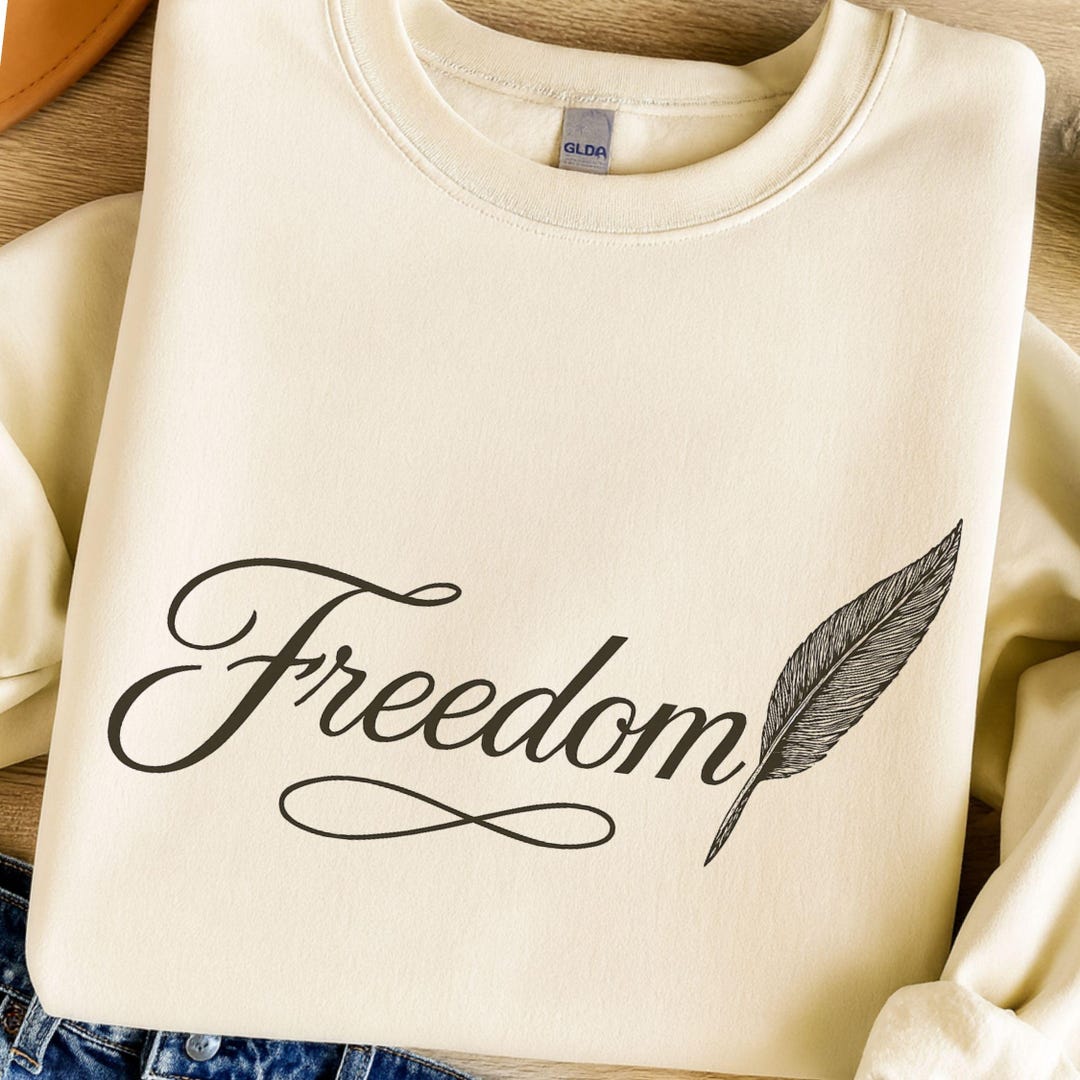 Freedom Quill PNG: Patriotic Calligraphy, USA Graphic (digital Download ...