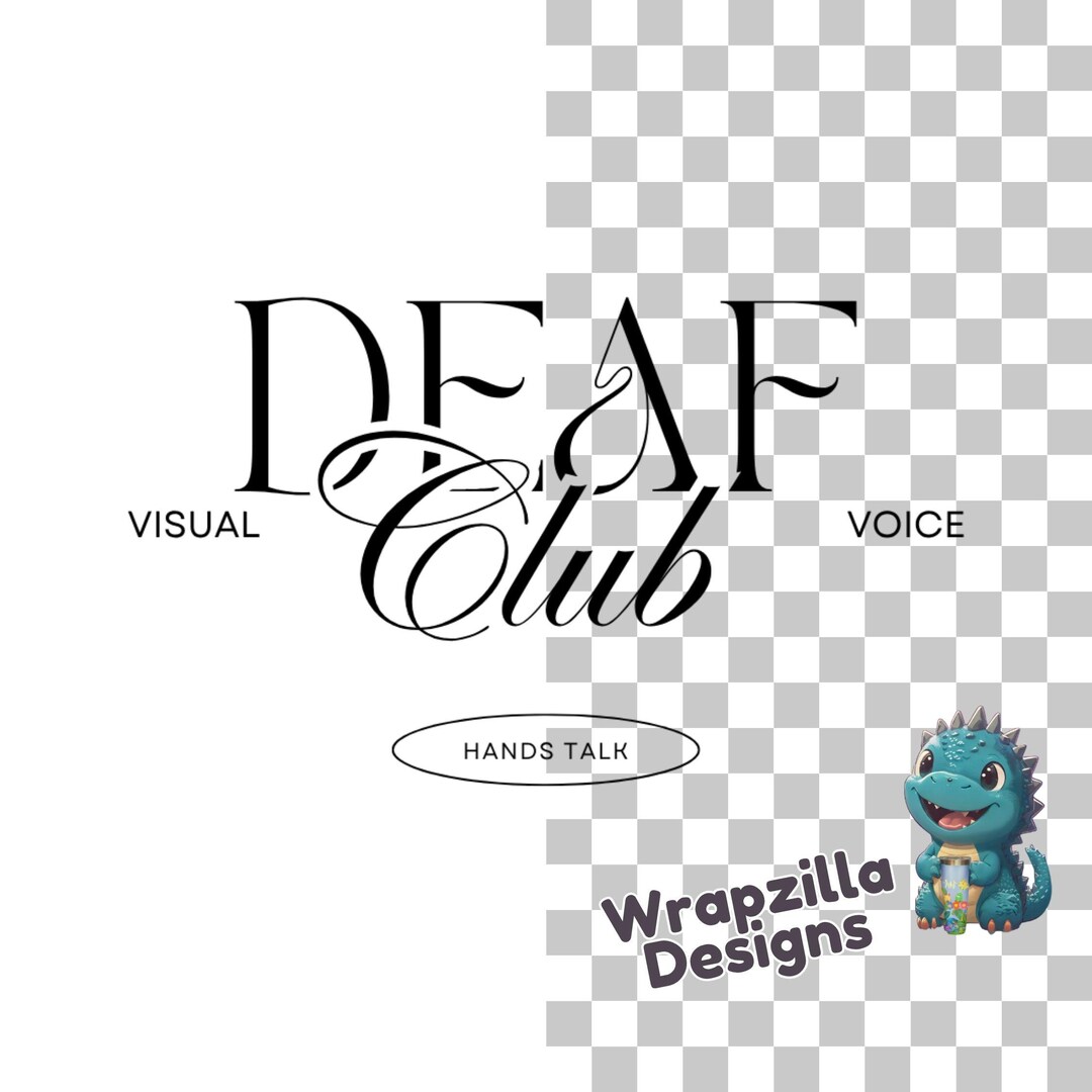 Deaf Club Clipart PNG: Hands Talk, Deaf Pride Sublimation Design ...