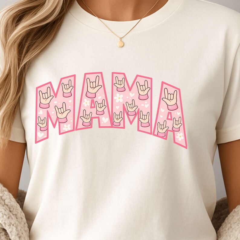 ASL Mama PNG Clipart, Sign Language Love Text, Deaf Inclusive Design - Etsy
