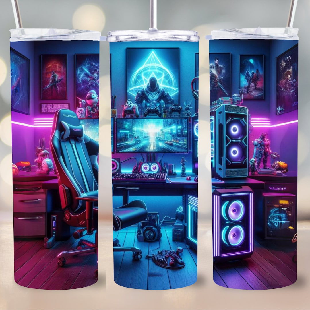 Gamer PC Art Tumbler Wrap: Sublimation Design (digital Download) - Etsy
