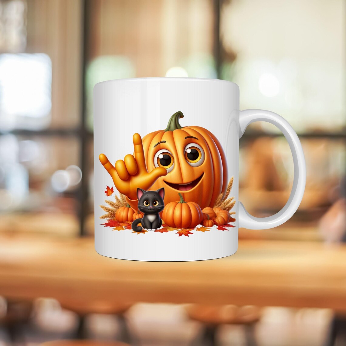 ASL I Love You Pumpkin Cat PNG: Halloween Clipart (digital Download - Etsy