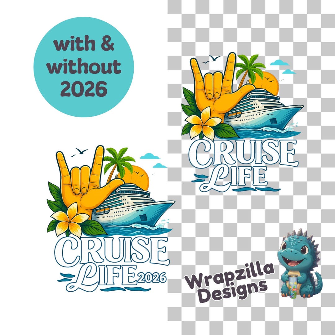 Cruise Ship Clipart PNG Bundle: ASL I Love You, Vacation Design ...