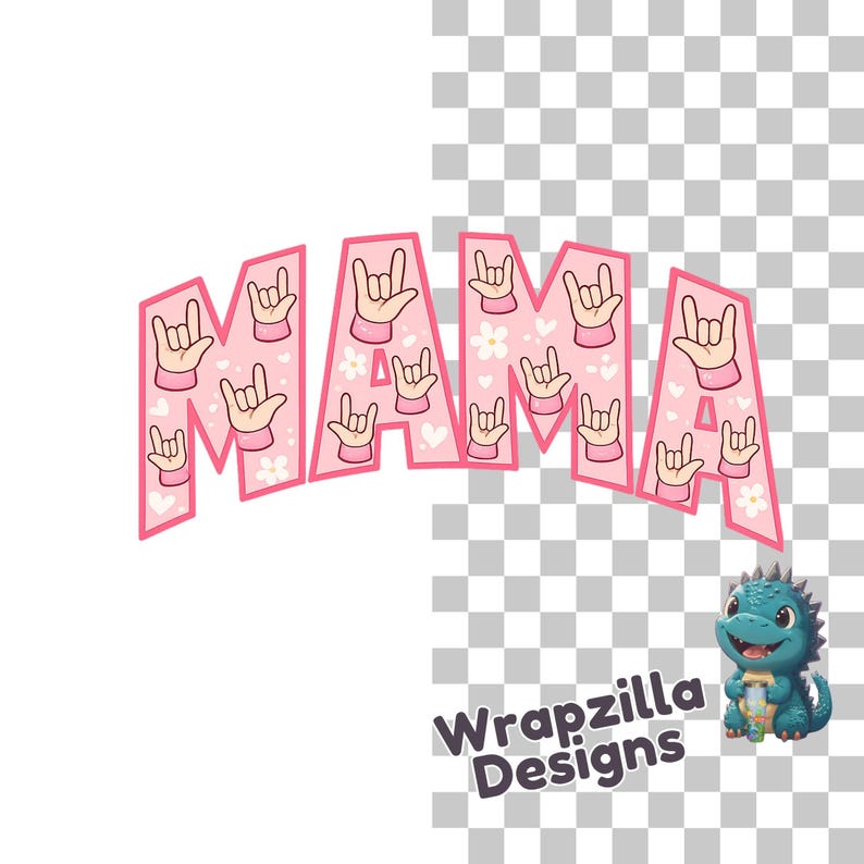 ASL Mama PNG Clipart, Sign Language Love Text, Deaf Inclusive Design - Etsy