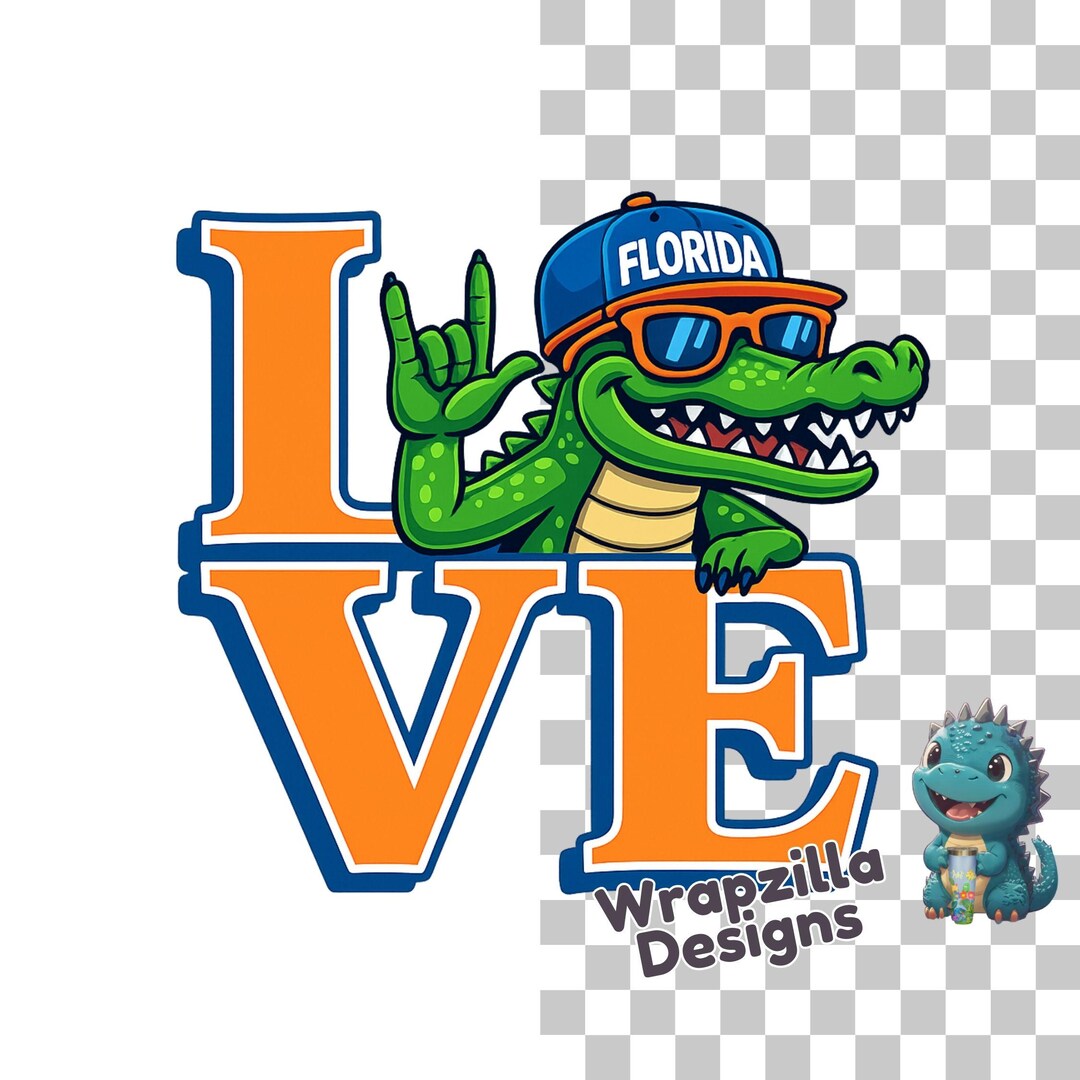 Florida Alligator LOVE Clipart: ASL Hand Sign PNG (digital Download) - Etsy