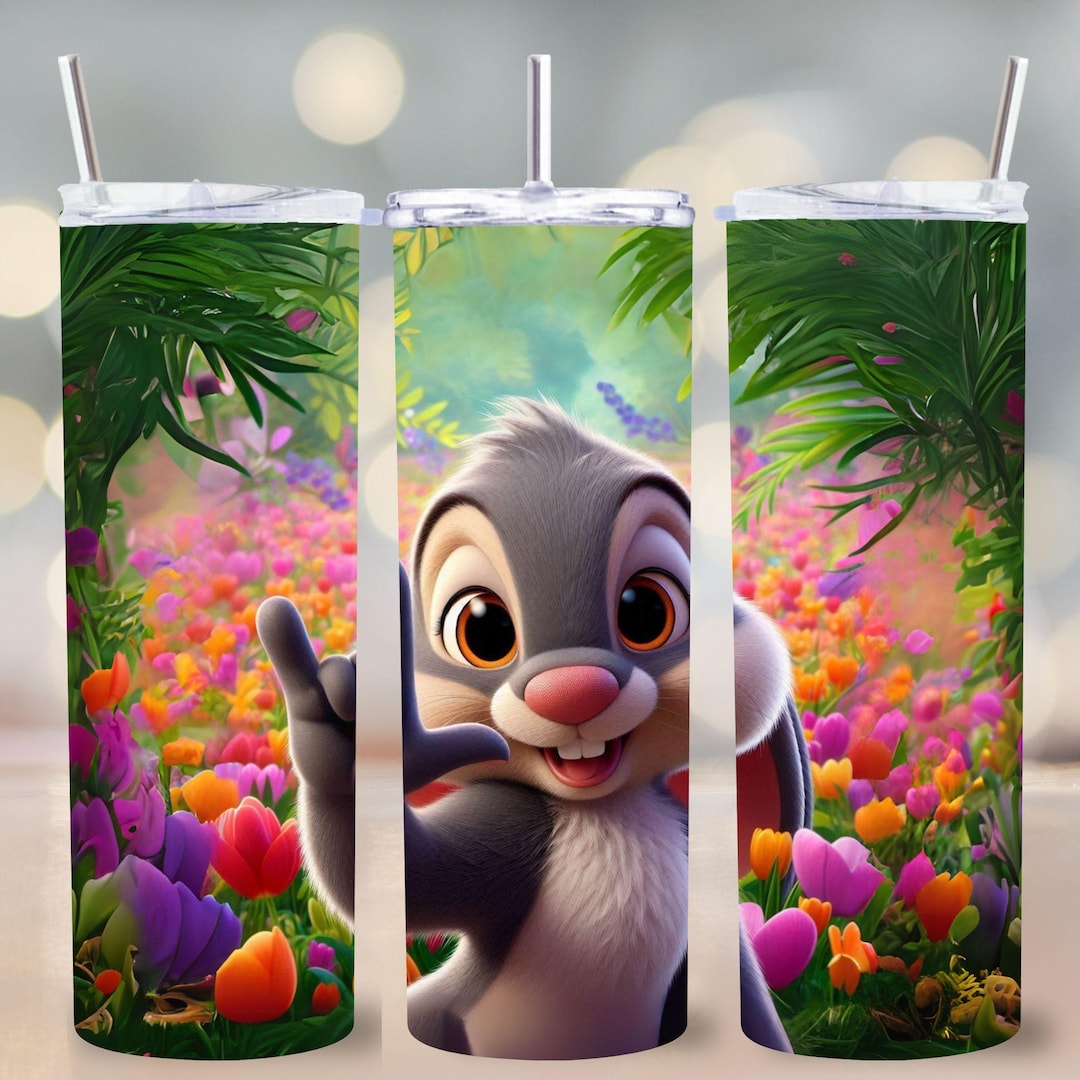 ASL Bunny Tumbler Wrap PNG, 20 Oz Skinny Tumbler Sublimation, I Love ...