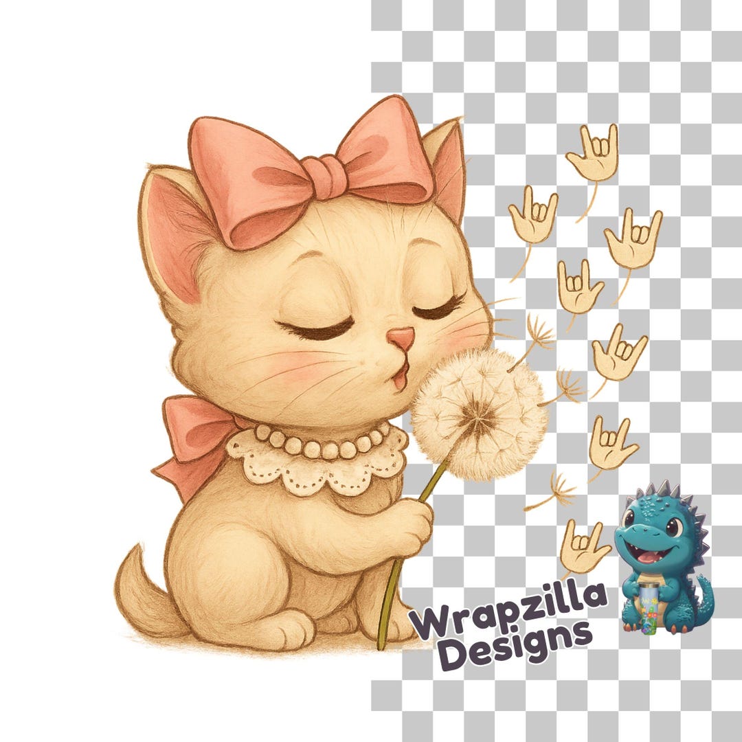 ASL Kitty PNG: I Love You Hand Sign Clipart (digital Download)) - Etsy