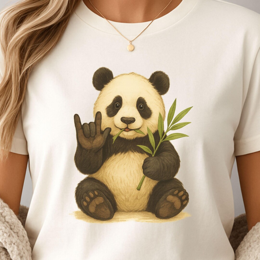 Panda ASL I Love You PNG : Sign Language Digital Art, Deaf Awareness ...