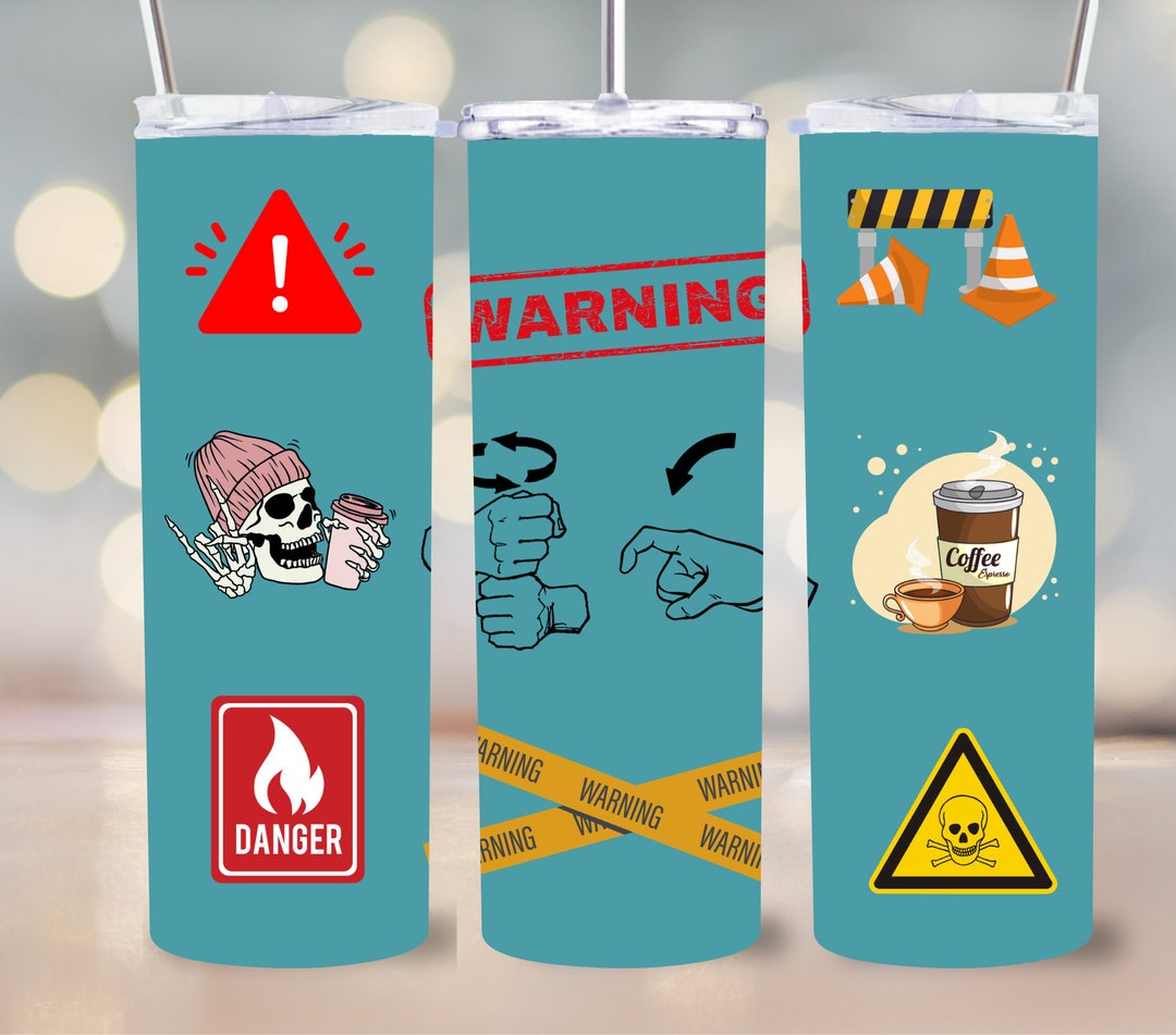ASL Coffee Tumbler Wrap: Sarcastic Sign Language Design (PNG Digital ...