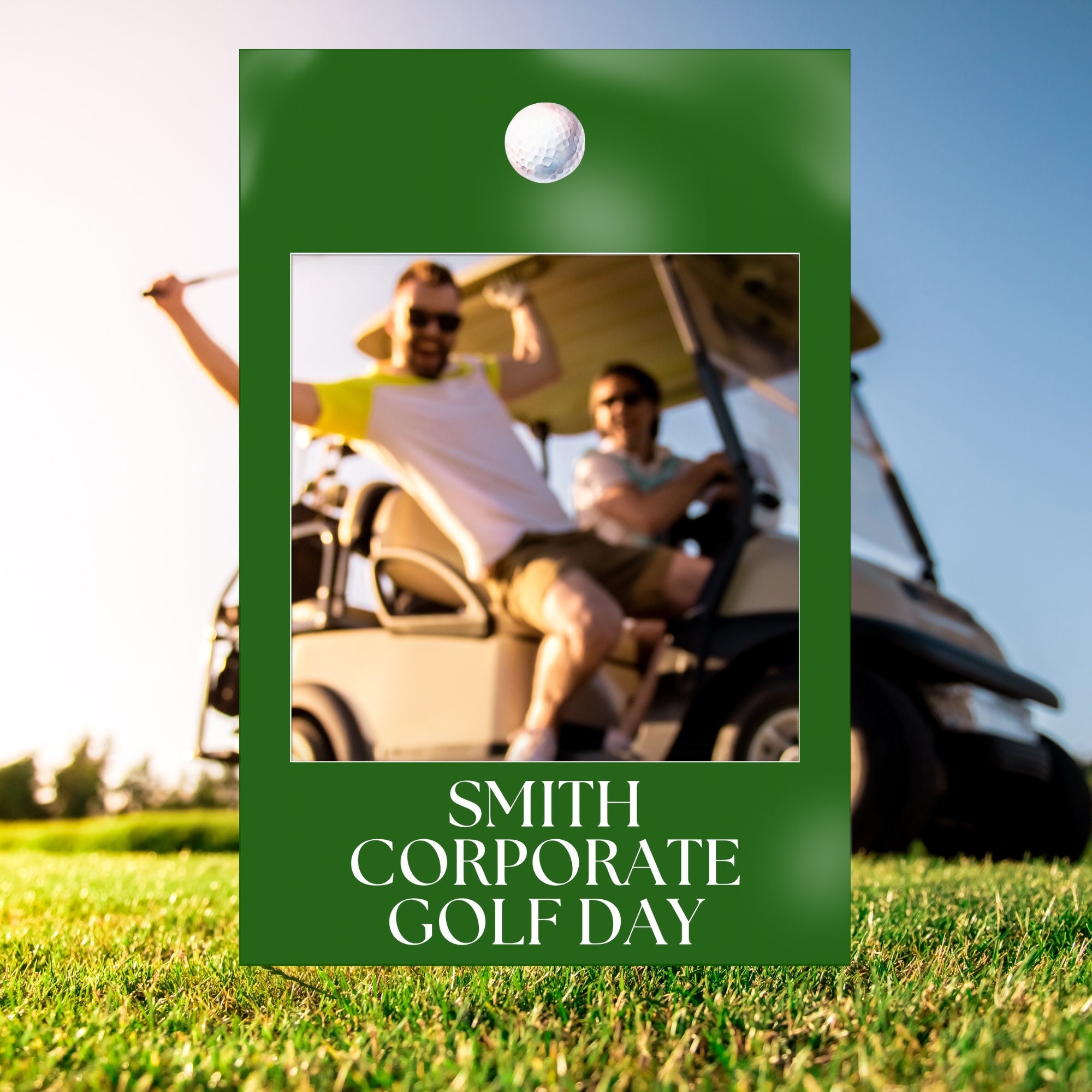 Corporate GOLF Selfie Frame, Photo Booth, Canva, Par-tee Golf Theme ...