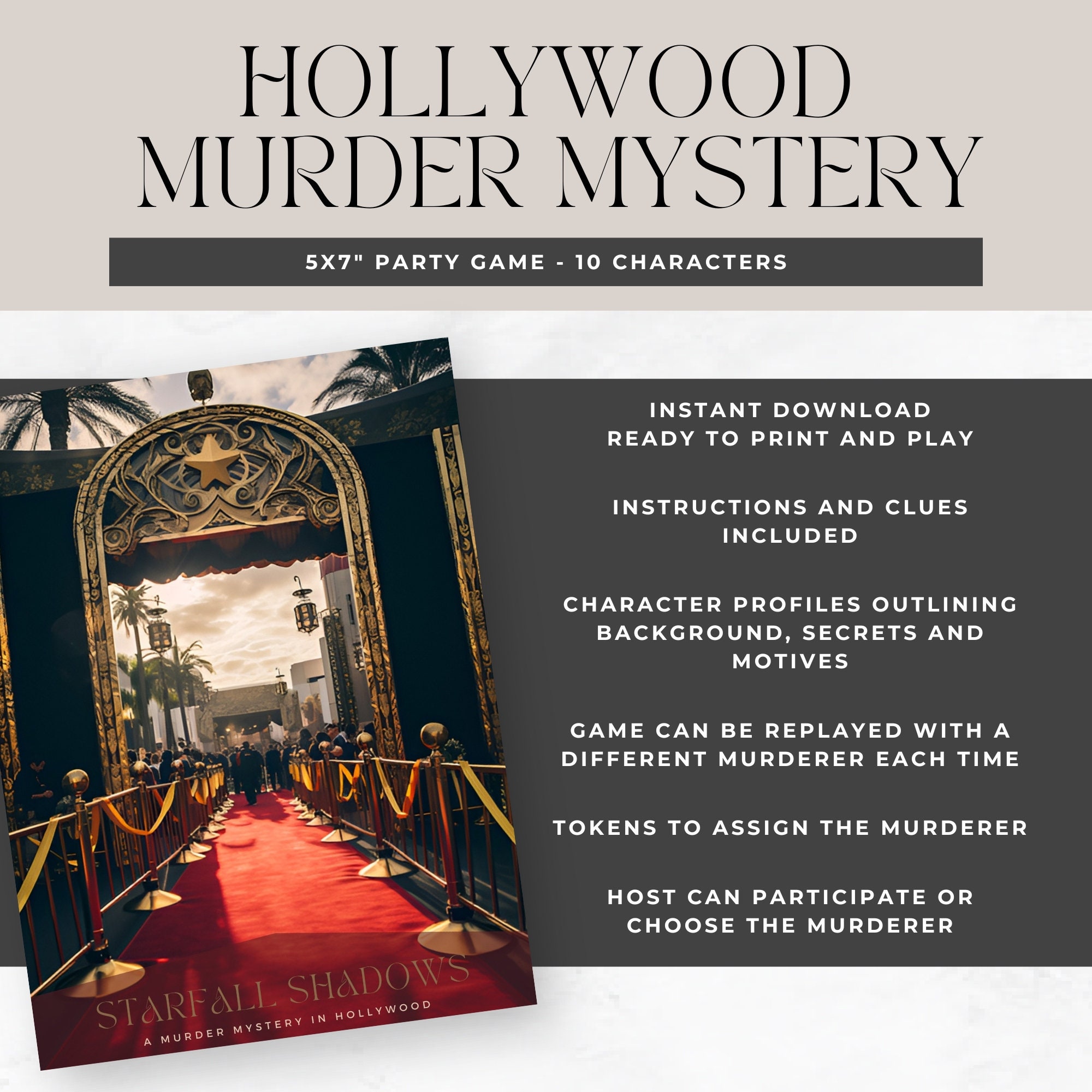 Murder Mystery Party Games for Adults, Printable, Detective, Escape ...