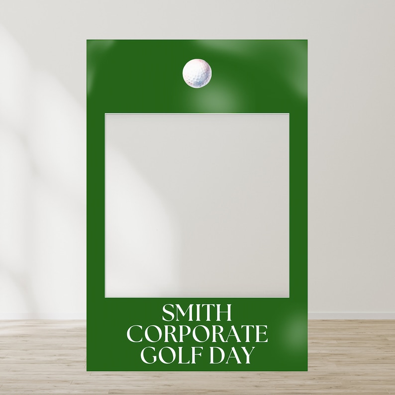 Corporate GOLF Selfie Frame, Photo Booth, Canva, Par-tee Golf Theme ...