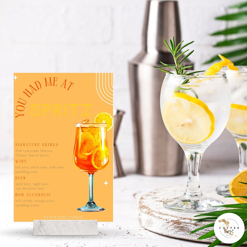 Bridal Shower Menu | Aperol Spritz Recipe | Allegra Collection | Love ...