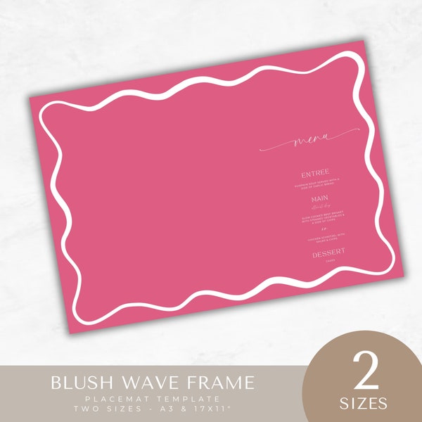 Wave Frame Bachelorette Game Bundle, Bridal Shower, Wavy Border ...