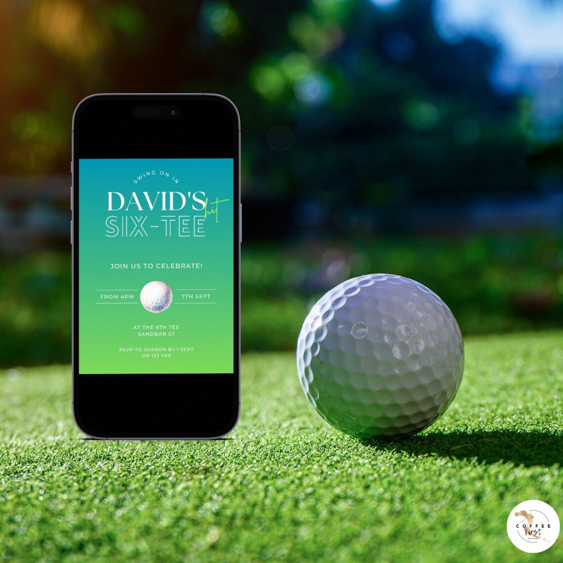 60th Birthday Invite Golf, Invitation, Retirement Party, Mens Birthday ...