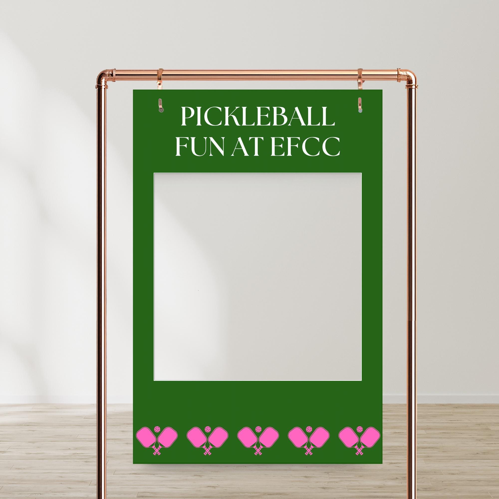 Pickleball Party Selfie Frame, Photo Booth, Canva, Corporate Theme ...