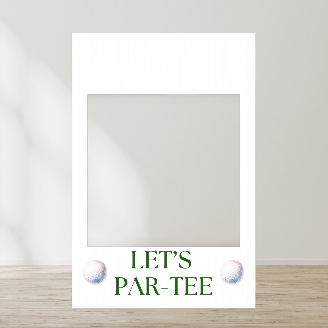 Let's Par-tee GOLF Selfie Frame, Photo Booth, Canva, Corporate Golf ...
