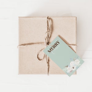 Printable Christmas Gift Tag Bundle, Editable, DIY Holiday Template ...