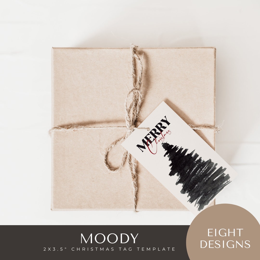 Printable Christmas Gift Tag Bundle, Editable, DIY Holiday Template ...