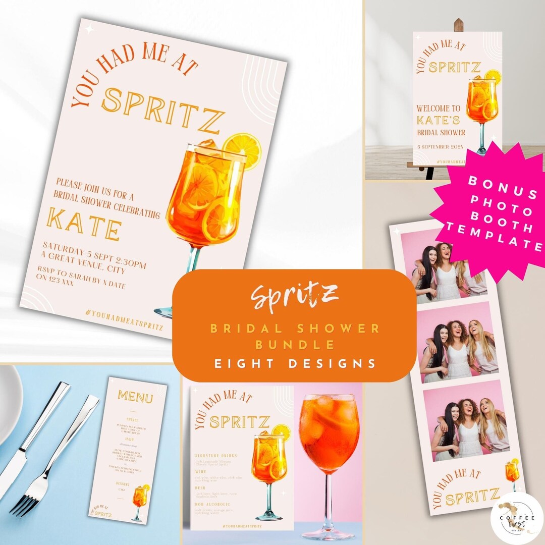 Bridal Shower Aperol Spritz Bundle | Aperol Spritz | Love at First ...