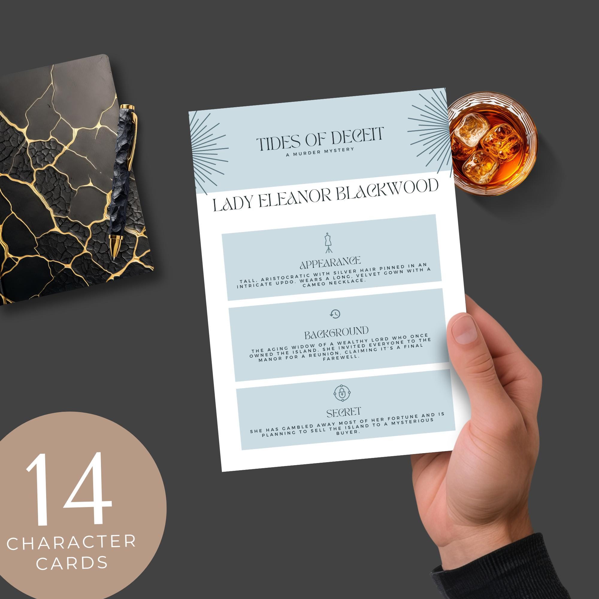 Printable Murder Mystery Game, True Crime, Party, Role Play, Detective ...