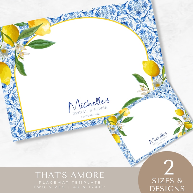 Italian Paper Placemats - Etsy