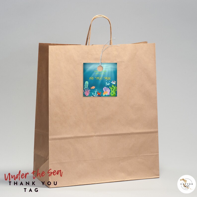 UNDER THE SEA Chocoate Bar Wrapper, Kids Birthday, Kids Party ...