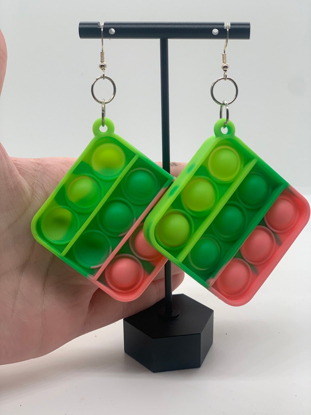 Functional Mini Pop It Fidget Toy Novelty Earrings - Etsy