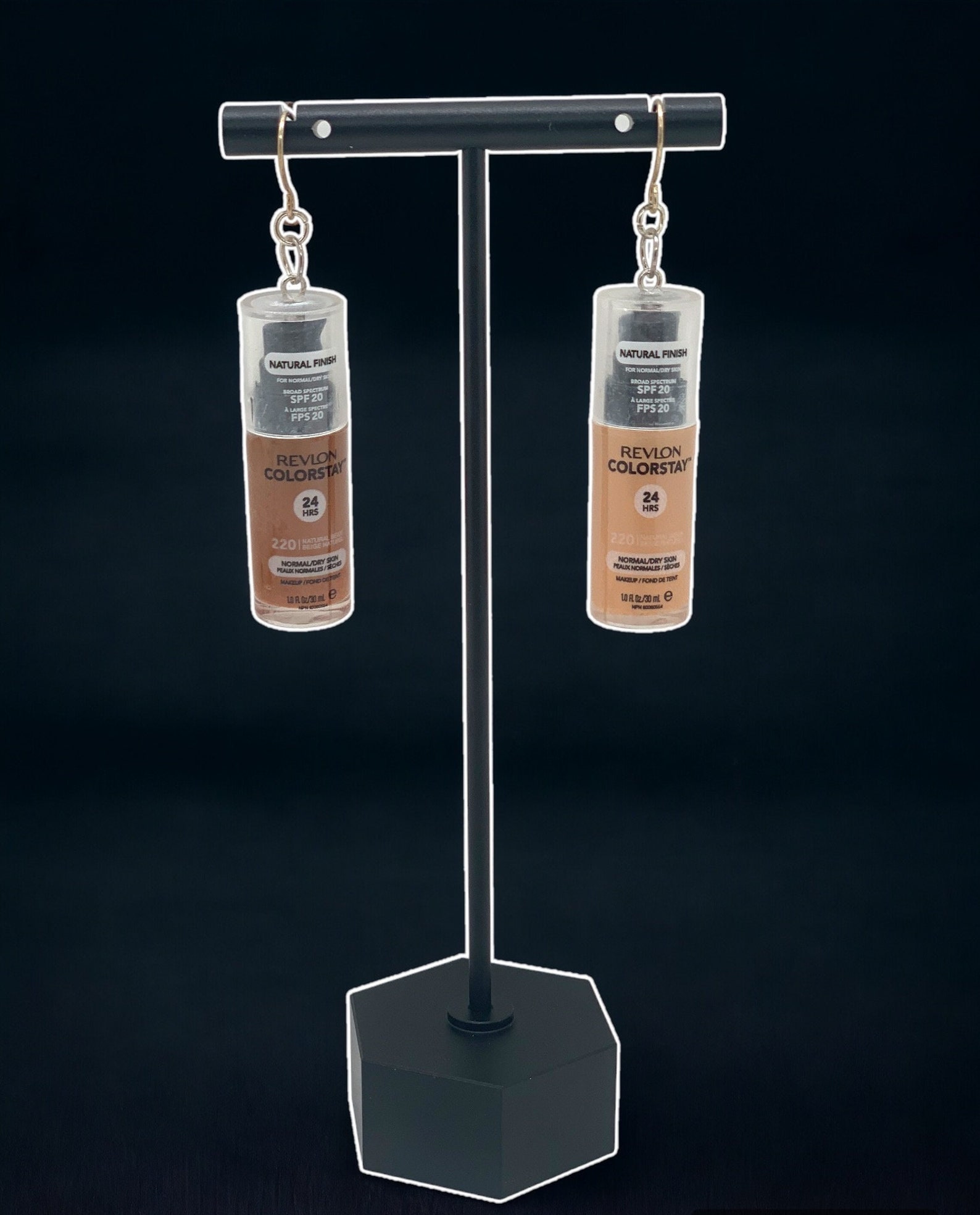 Mix and Match Revlon Colorstay Foundation Makeup Mini Replica Earrings ...