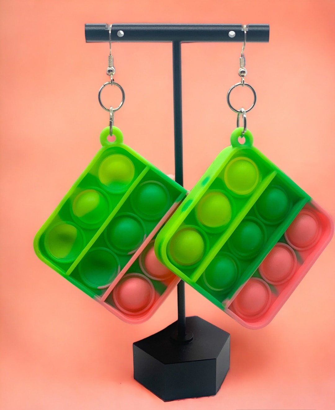 Functional Mini Pop It Fidget Toy Novelty Earrings - Etsy