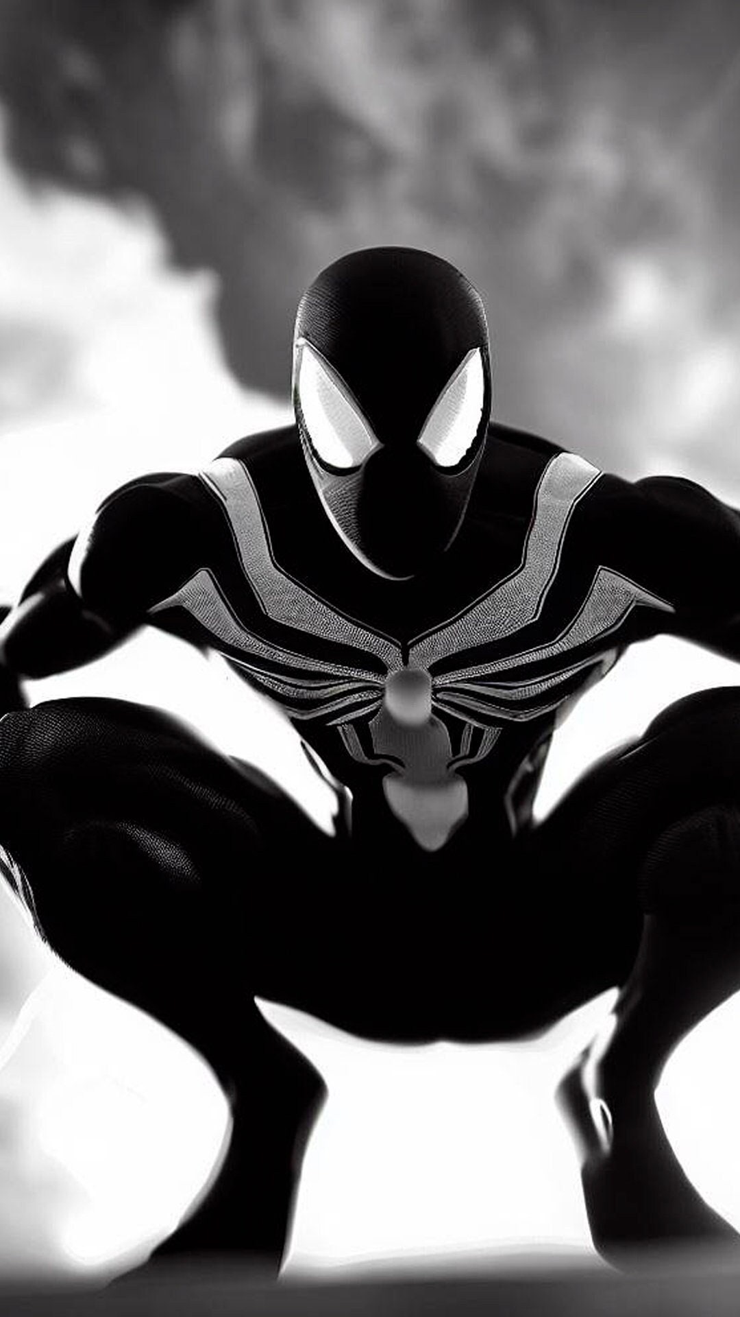 White Spiderman Wallpaper