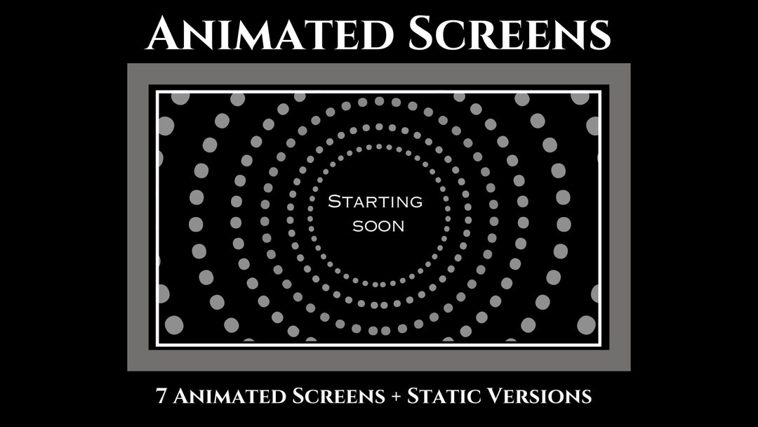 Animated Spiral Vtuber Bundle Screens for Twitch, Lofi Aesthetic ...