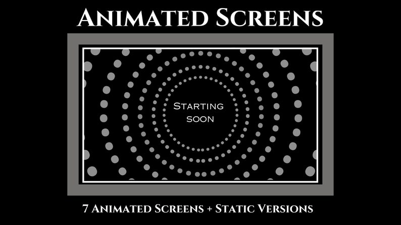 Animated Spiral Vtuber Bundle Screens for Twitch, Lofi Aesthetic ...