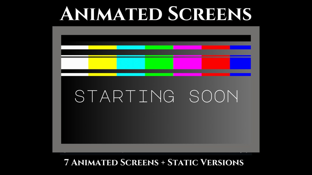 Animated Retro Screen Vtuber Bundle Screens for Twitch, Lofi Aesthetic ...